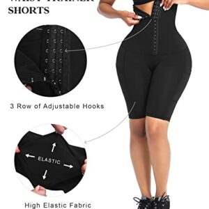 FeelinGirl Shapewear for Women Tummy Control Waist Trainer Short Body Shaper Plus Size Thigh Slimmer Butt Lifting