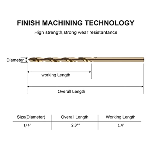 Owl Tools 3/32" Inch Cobalt Drill Bits - 13 Pack of M35 Cobalt Drill Bits with Storage Case - Perfect Drill Bits for Metal, Hardened & Stainless Steel, Cast Iron, and More!