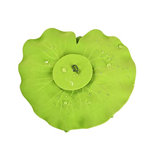 Dolicer Artificial Floating Foam Lotus Flowers 6Pcs Artificial Water Lily Pads Plastic Foam Lotus Flowers Lotus Lilies Pad Ornaments for Patio Koi Pond Pool Aquarium Home Garden Party Decor, Ivory