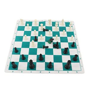 Demeras Portable Chess Board Set, Entertainment Game Light Increase Feelings Roll Up Chess Board Set for Travel for Children for Picnic(Wang Gao 75MM)