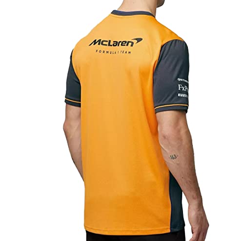 McLaren F1 Men's 2022 Team Replica Set Up T-Shirt (L, Dark Grey)