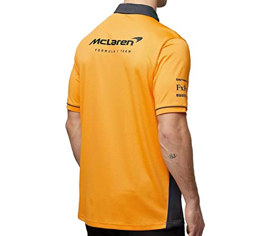 McLaren F1 Men's 2022 Team Polo Shirt (2XL, Orange)