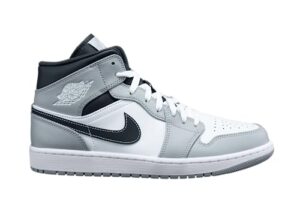 nike men's air jordan 1 mid fitness shoes, gray, size 8 us