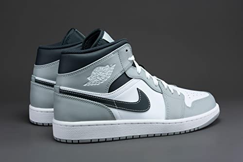 Nike Men's Air Jordan 1 Mid Fitness Shoes, Gray, Size 8 US