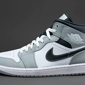 Nike Men's Air Jordan 1 Mid Fitness Shoes, Gray, Size 8 US