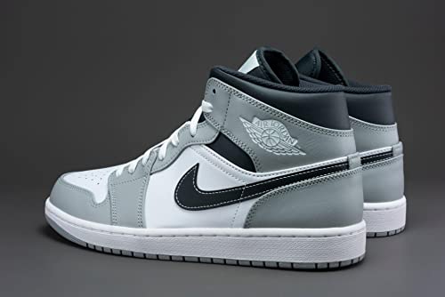 Nike Men's Air Jordan 1 Mid Fitness Shoes, Gray, Size 8 US