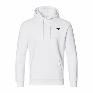 mclaren f1 men's small speedmark logo hoodie (xl, white)