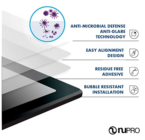 NuPro Anti-Glare Screen Protector with Antimicrobial Technology for Amazon Fire 7 Tablet (12th generation, 2022 release), 2-pack