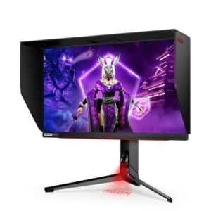 AOC Agon PRO AG254FG 25" Tournament Gaming Monitor, FHD 1920x1080, 360Hz, 1ms, DisplayHDR 400, G-SYNC + Reflex, Console Ready, Light FX, Low Input Lag, Height-Adjustable