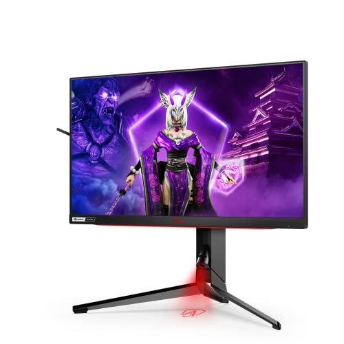 AOC Agon PRO AG254FG 25" Tournament Gaming Monitor, FHD 1920x1080, 360Hz, 1ms, DisplayHDR 400, G-SYNC + Reflex, Console Ready, Light FX, Low Input Lag, Height-Adjustable