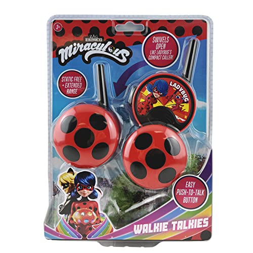 eKids Miraculous Ladybug Walkie Talkies for Kids, Indoor and Outdoor Toys for Kids and Fans of Miraculous Toys for Girls and Boys