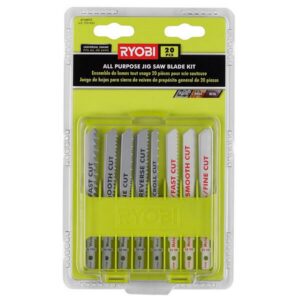 ryobi all purpose jig saw blade set (20-piece) genuine