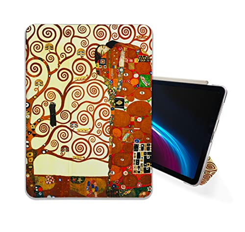 Gustav Klimt Tree of Life case Compatible with iPad Mini Air Pro 7.9 8.3 9.7 10.2 10.9 11 12.9 inch Pattern Cover New 2022 2021 Trifold Stand 3 4 5 6 7 8 9 Generation 69 (9.7" 5/6 gen)