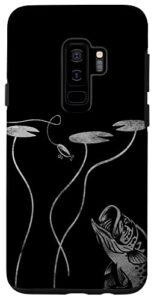 galaxy s9+ bass fishing bass rising lilly pad largemouth bass case