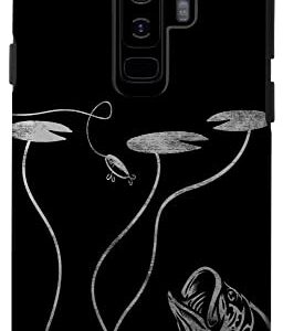 Galaxy S9+ Bass Fishing Bass Rising Lilly Pad Largemouth Bass Case