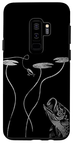 Galaxy S9+ Bass Fishing Bass Rising Lilly Pad Largemouth Bass Case