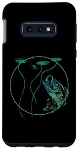 galaxy s10e bass fishing bass rising lilly pad largemouth bass case