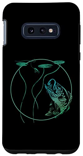 Galaxy S10e Bass Fishing Bass Rising Lilly Pad Largemouth Bass Case