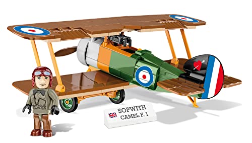 COBI Historical Collection Great War Sopwith F.1 Camel Plane, Multicolor, 175 pieces