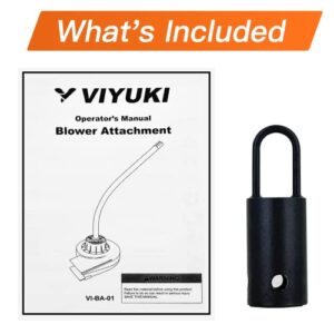 VIYUKI Leaf Blower Attachment, Replacmet Part 150-MPH, 279-CFM