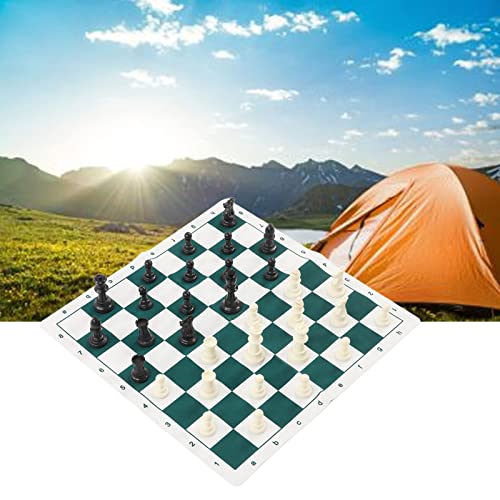 Roll Up Chess Board Set, Light Increase Feelings Travel Chess Set for Travel for Picnic(Wang Gao 95MM),Chess, Leisure Sports