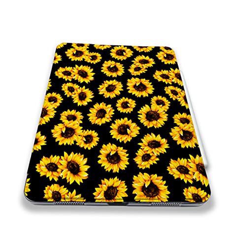 Cute Sunflowers Flower Pattern case Compatible with All Generations iPad Air Pro Mini 5 6 11 inch 12.9 10.9 10.2 9.7 7.9 Plastic Fabric Cover Slim Smart Stand SN524 (8.3" Mini 6th gen)