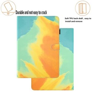 HUHI Case for iPad Mini 6 6th Gen, Watercolor Slim Folio Stand Tablet Cover for iPad Mini 6 8.3 Inch 2021 (Autumn Leaf Color)