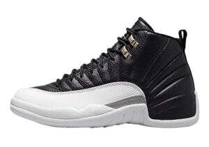 nike mens air jordan 12 retro sneaker, adult, black/varsity red-white, 9.5 m us