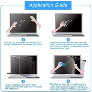 2Pack 17" Laptop Screen Protector for 17 Inch 16:10 Aspect Ratio Screen HP/Dell/Sony/Samsung/Lenovo/Acer/MSI/Razer Blade/LG Gram 17 Laptop, High Definition Anti-Scratch Clear Shield