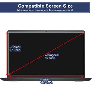 2Pack 17" Laptop Screen Protector for 17 Inch 16:10 Aspect Ratio Screen HP/Dell/Sony/Samsung/Lenovo/Acer/MSI/Razer Blade/LG Gram 17 Laptop, High Definition Anti-Scratch Clear Shield