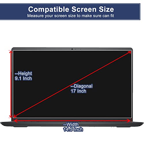 2Pack 17" Laptop Screen Protector for 17 Inch 16:10 Aspect Ratio Screen HP/Dell/Sony/Samsung/Lenovo/Acer/MSI/Razer Blade/LG Gram 17 Laptop, High Definition Anti-Scratch Clear Shield