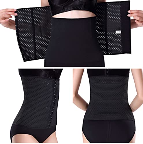 vipolish Black Waist Trainer Women Waist Cincher Corset Body Shaper for Lossing Weight Shaping Workout Sports