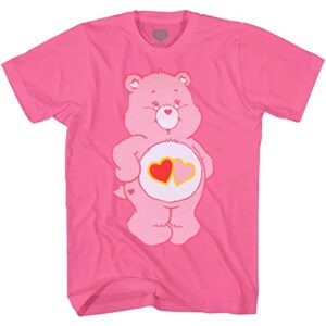 care bear love a lot bear t-shirt (small) hot pink