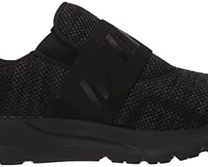 Under Armour Women's Surge 3 Slip On Running Shoe, (002) Black/Black/Black, 8