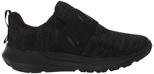 Under Armour Women's Surge 3 Slip On Running Shoe, (002) Black/Black/Black, 8