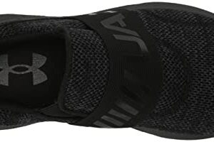 Under Armour Women's Surge 3 Slip On Running Shoe, (002) Black/Black/Black, 8