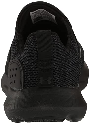 Under Armour Women's Surge 3 Slip On Running Shoe, (002) Black/Black/Black, 8