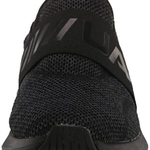 Under Armour Women's Surge 3 Slip On Running Shoe, (002) Black/Black/Black, 8