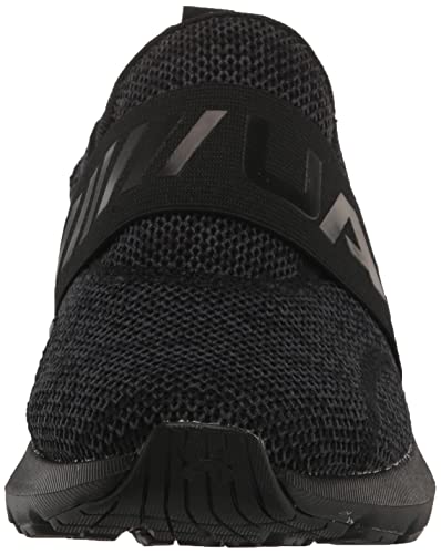 Under Armour Women's Surge 3 Slip On Running Shoe, (002) Black/Black/Black, 8