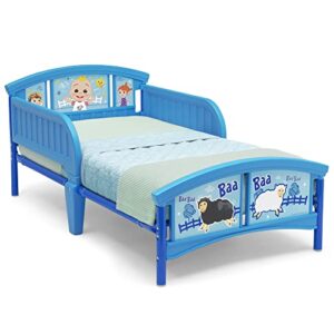 delta children plastic toddler bed, cocomelon