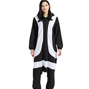 DarkCom Cosplay Ribbon Seal Animal Onesie Christmas Pajamas Polar Fleece Homewear One Piece Sleepwear for Men Women Small