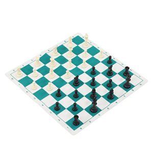 Keenso Portable Travel Chess Game Set Roll Up Chess Board Set Magnetic Chess Game with Protable Folding Chess Board Educational Toys for Family Gatherings Travel(Wang Gao 75MM) Chess, Leisure Sports