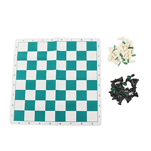 Keenso Portable Travel Chess Game Set Roll Up Chess Board Set Magnetic Chess Game with Protable Folding Chess Board Educational Toys for Family Gatherings Travel(Wang Gao 75MM) Chess, Leisure Sports