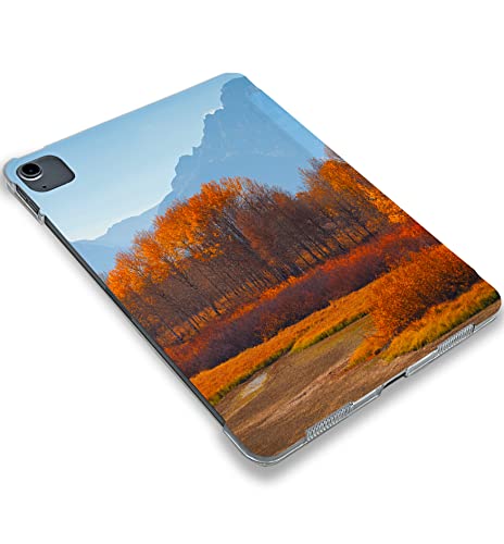 Mountain Autumn Leaves Nature case Compatible with iPad Mini Air Pro 7.9 8.3 9.7 10.2 10.9 11 12.9 inch Pattern Cover New 2022 2021 Trifold Stand 3 4 5 6 7 8 9 Generation 187 (10.9" Air 4)