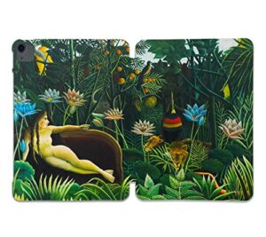 henri rousseau the dream case compatible with all generations ipad air pro mini 5 6 11 inch 12.9 10.9 10.2 9.7 7.9 plastic fabric cover slim smart stand sn588 (8.3" ipad mini 6th gen)