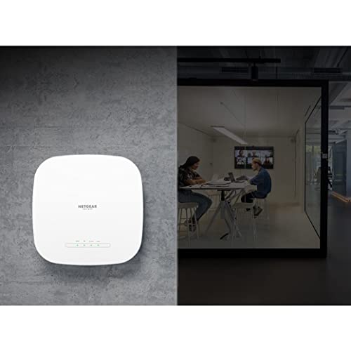 NETGEAR Cloud Managed Wireless Access Point (WAX615) - WiFi 6 Dual-Band AX3000 Speed | Up to 256 Client Devices | 802.11ax | Insight Remote Management | PoE+ Powered or AC Adapter (not Included)