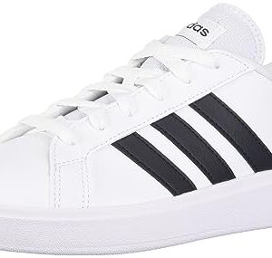 adidas Women's Grand Court Base 2.0 Tennis Shoes, Cloud White-core Black, 8