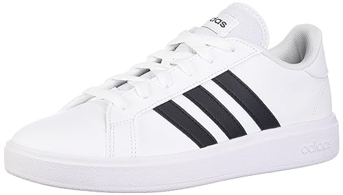 adidas Women's Grand Court Base 2.0 Tennis Shoes, Cloud White-core Black, 8