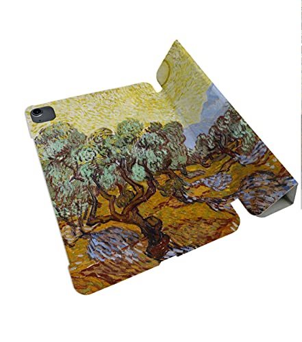 Van Gogh Olive Trees Case Compatible with All Generations iPad Air Pro Mini 5 6 11 inch 12.9 10.9 10.2 9.7 7.9 Plastic Fabric Cover Slim Smart Stand SN642 (8.3" Mini 6th gen)