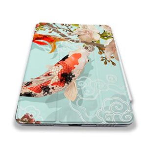 Cute Kawaii Japanese Fish Koi Pattern Case Compatible with All Generations iPad Air Pro Mini 5 6 11 inch 12.9 10.9 10.2 9.7 7.9 Plastic Fabric Cover Slim Smart Stand SN666 (8.3" Mini 6th gen)